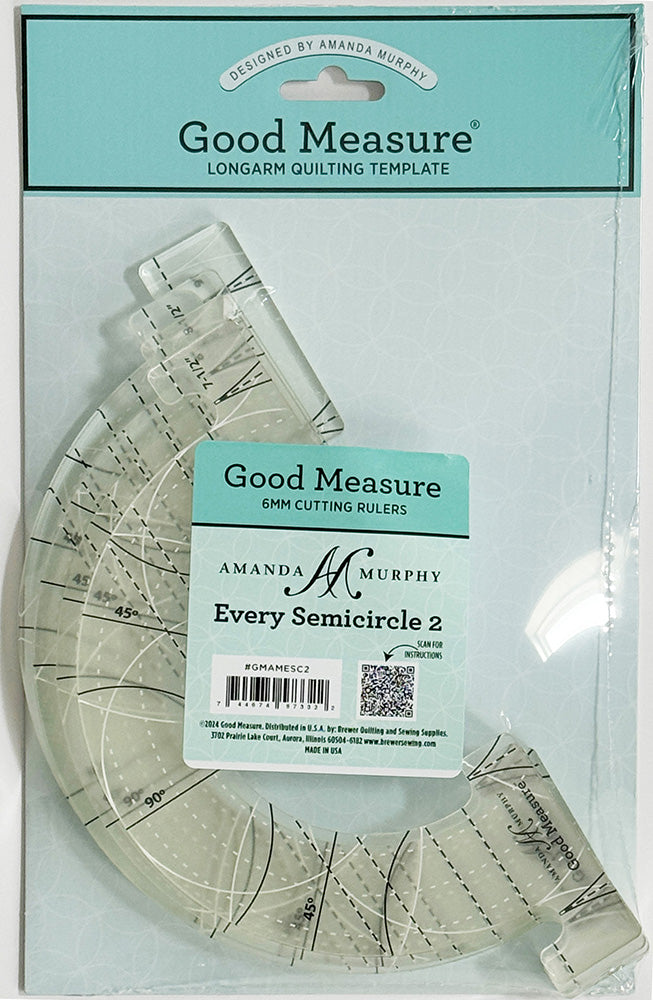 Every Semicircle 2 Set of 4 Rulers - Amanda Murphy – Sew Fab Narrandera