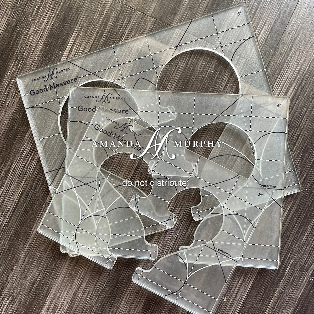 Every Hearts 2 Set of 3 Rulers - Amanda Murphy – Sew Fab Narrandera